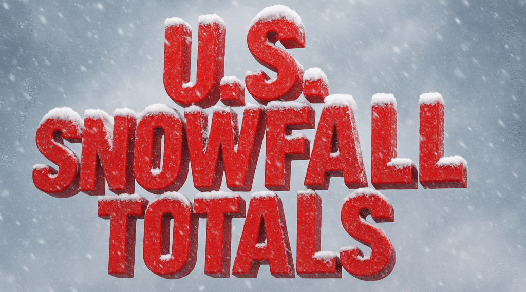 U.S. Weather Alert: Northeast Leads Nation In Weekend Snowfall Totals ...