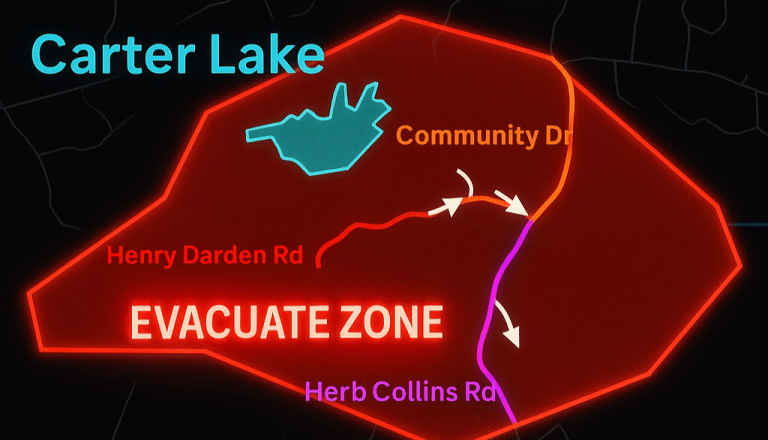 Texas Flash Flood Alert: Carter Lake Dam at Risk of Breach Tonight ...